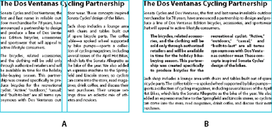 Aligning Text