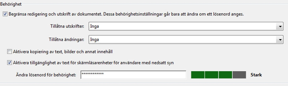 Skydda Pdf Dokument Med L Senord Adobe Acrobat