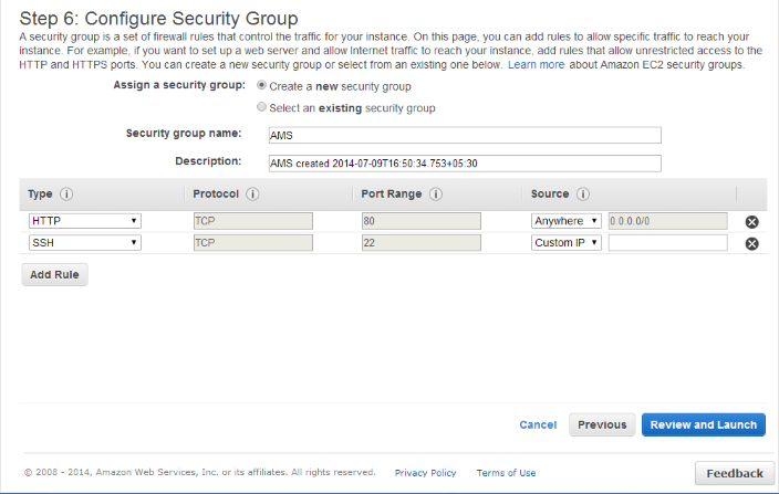 Launch an instance of Adobe Media Server