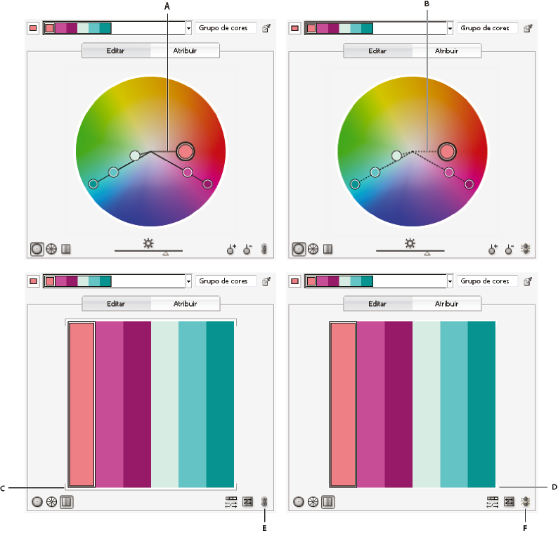 Adobe Illustrator * Grupos de cores (harmonias)