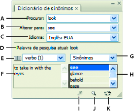 Adobe InCopy * Uso do dicionário de sinônimos