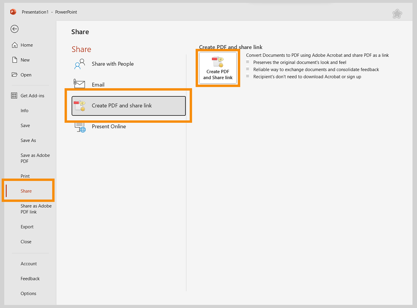 إنشاء ملفات PDF باستخدام PDFMaker في Adobe Acrobat (في Windows)