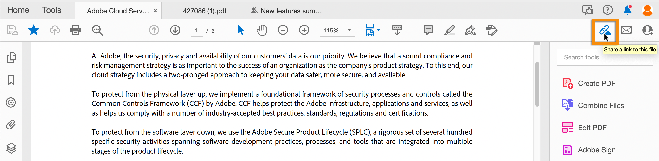 بدء مراجعة PDF،‏ Adobe Acrobat
