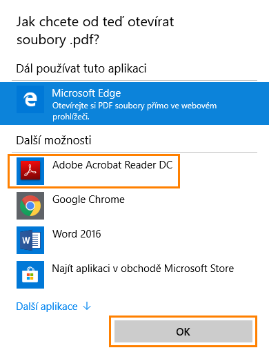 Jak nastavit aplikaci Acrobat Reader nebo Acrobat jako výchozí program ...