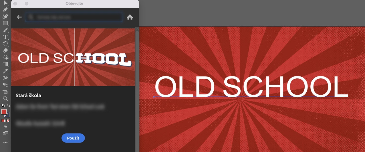 Použít klasický text