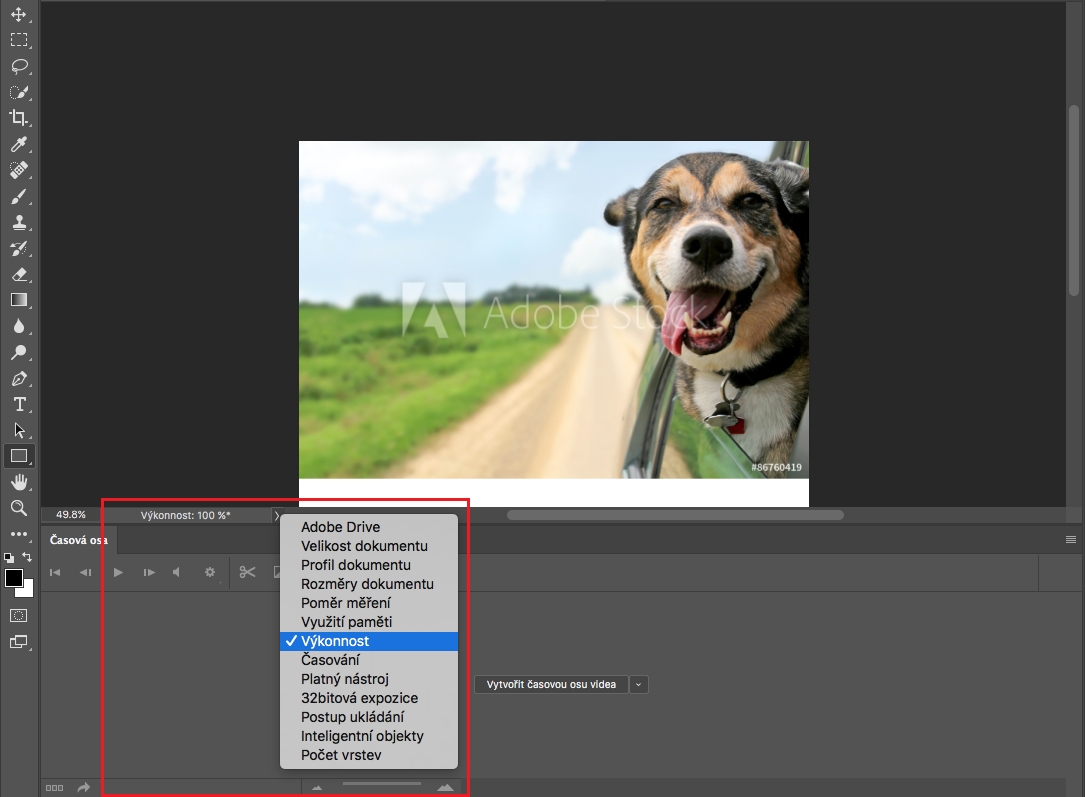 Optimalizace výkonu aplikace Photoshop