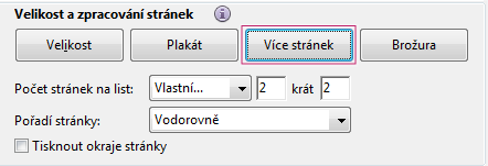 Tisk dokumentů PDF v aplikaci Acrobat Reader