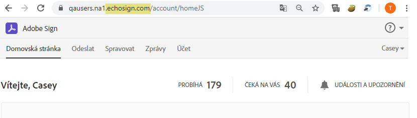 Přechod z domény echosign.com na adobesign.com