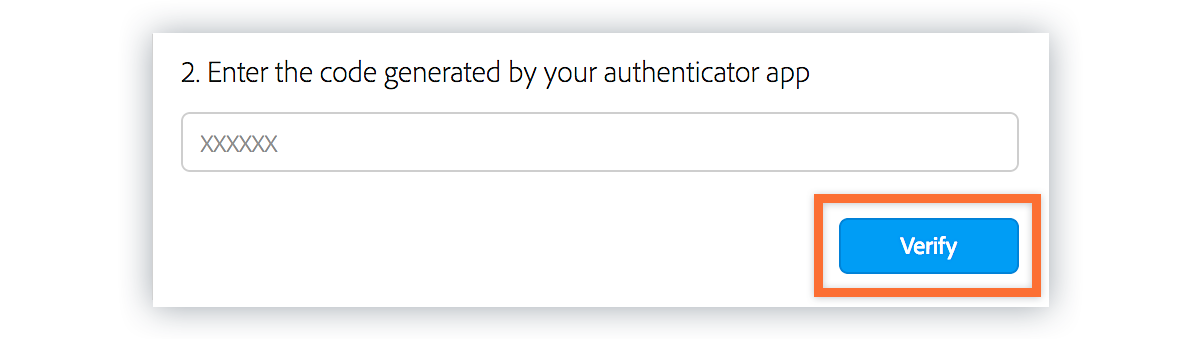 Dvoustupňové ověřování pomocí aplikace Adobe Authenticator