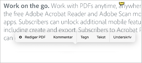 Arbejde med PDF'er i Acrobat Reader iOS: Ny oplevelse