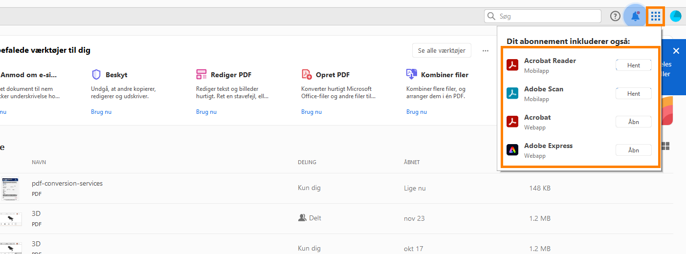 Oversigt over nye funktioner | Marts 2023-version af Acrobat
