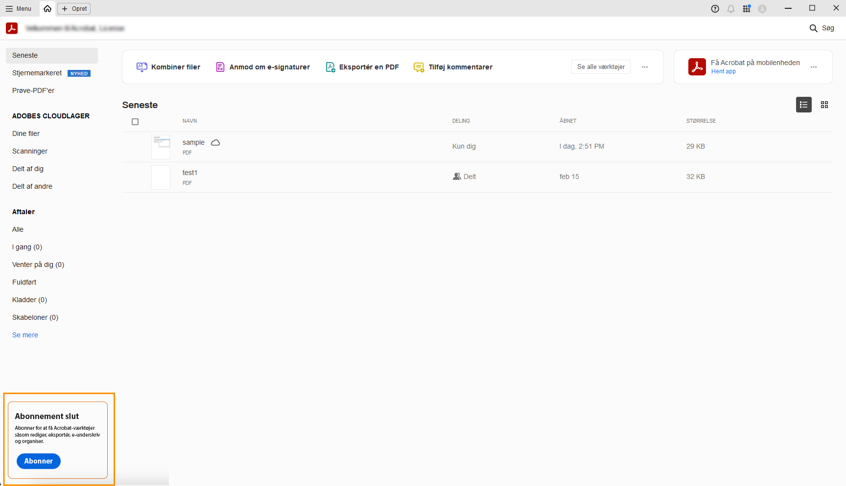 Hvad er nyt i Adobe Acrobat