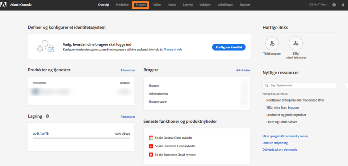 Adobe Stock Creative Cloud til teams Pro – CSV-overførselsvejledning