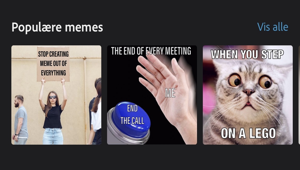 Grundlæggende info om arbejdsrum i Photoshop Express