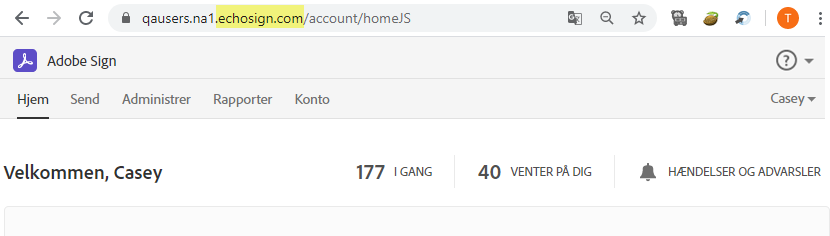 Migrering fra echosign.com til adobesign.com