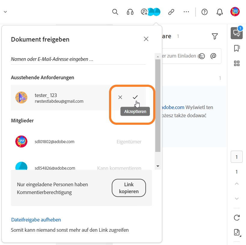 Sicheres Verwalten des Zugriffs auf und Freigeben von PDF-Dateien mit ...