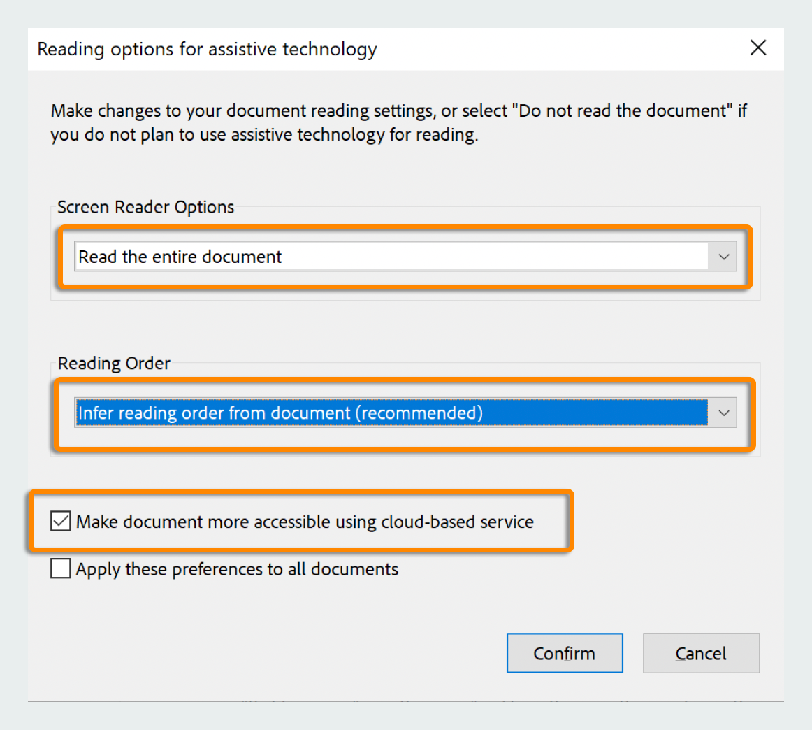 Verbesserte Funktionen der Bildschirmlesesoftware mit dem neuen Cloud ...