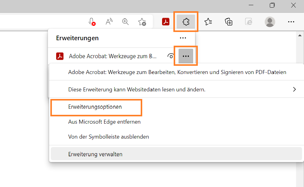 Adobe Acrobat Erweiterung F r Microsoft Edge Aktivieren