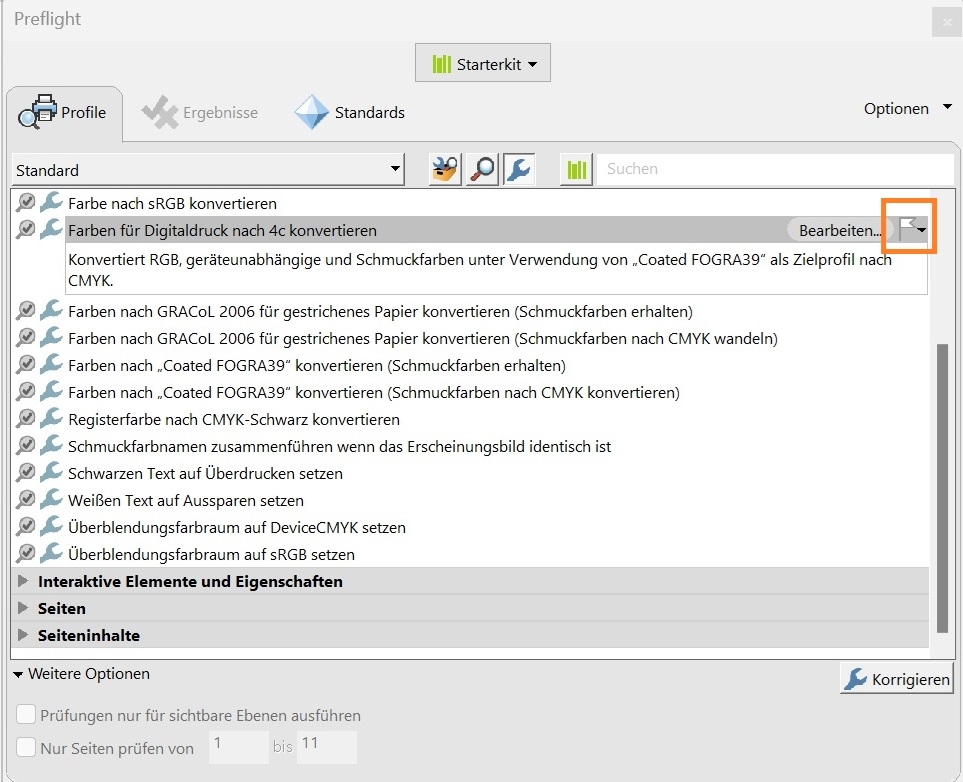 Preflight-Profile (Acrobat Pro)