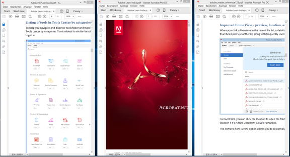 Neue Funktionen in Adobe Acrobat DC Versionen 2016