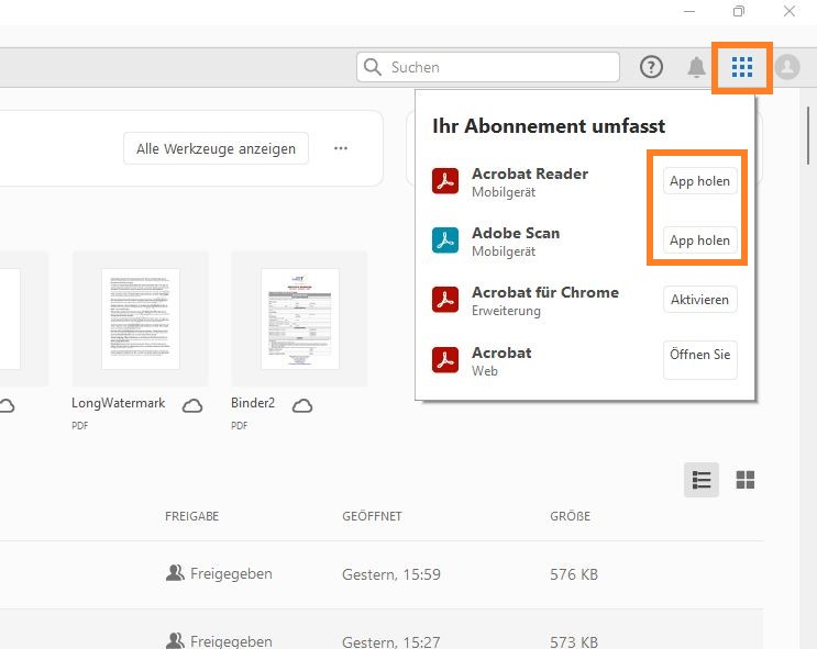 Neue Funktionen in Adobe Acrobat DC