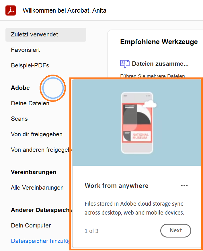 Neue Funktionen in Adobe Acrobat