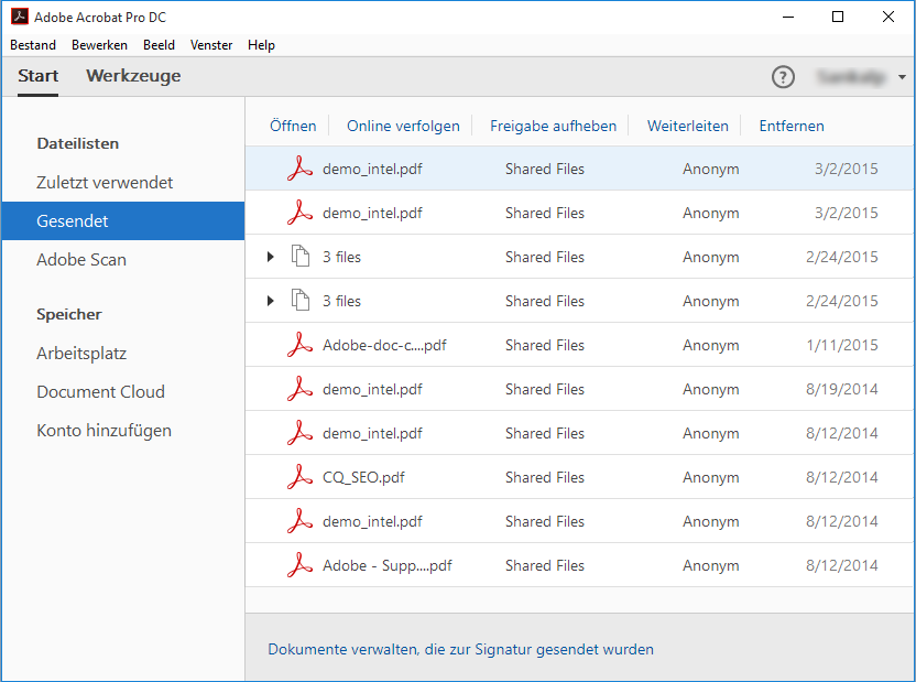 Grundlagen des Adobe Acrobat-Arbeitsbereichs in Acrobat 2017 und ...