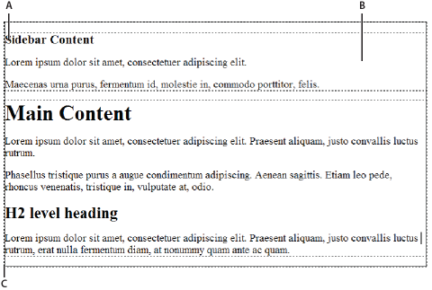 CSS verwenden, um Seiten und Inhalte in Dreamweaver entwerfen