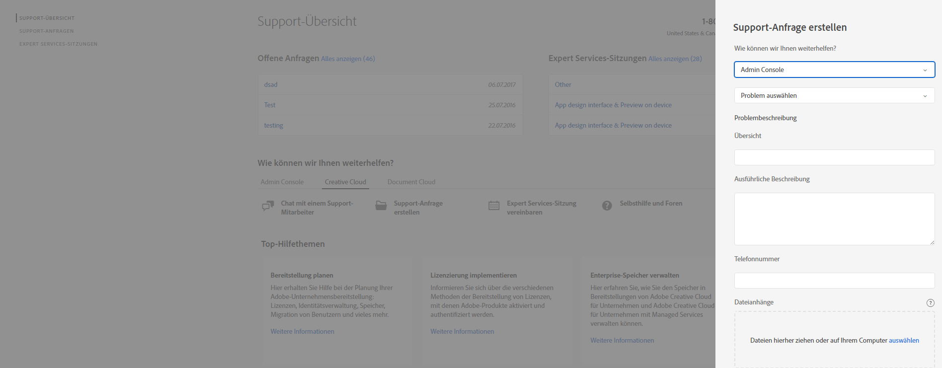 Support und Expert Services