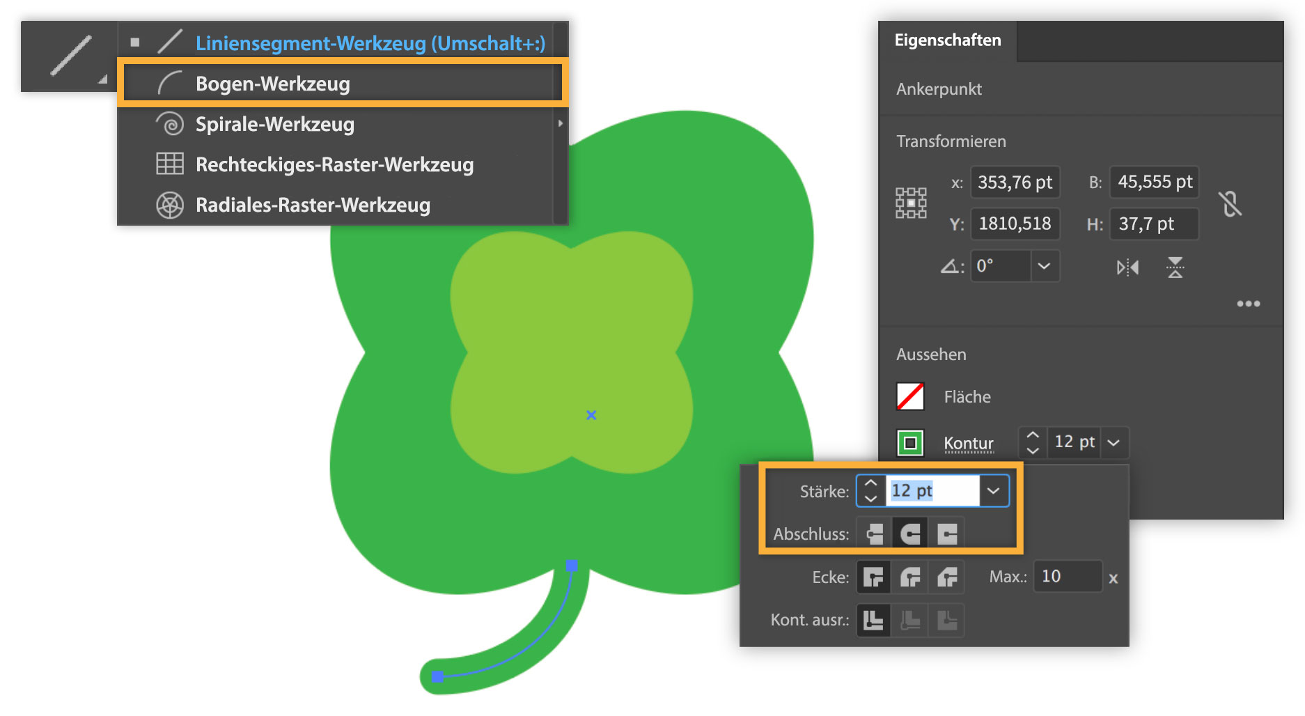 Adobe Learn - Lerne Illustrator Ein Icon erstellen.