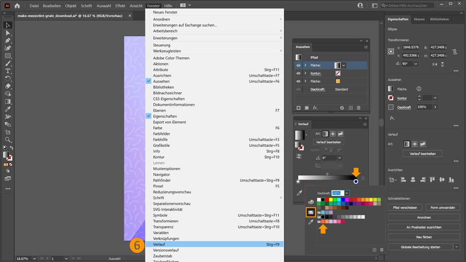 In Illustrator Einen Mezzotinto Effekt Erzeugen 