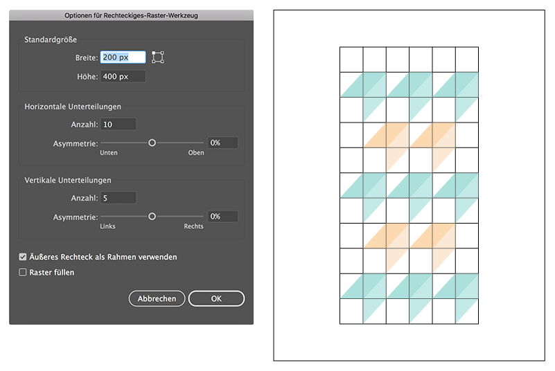 Zeichnen von einfachen Linien und Formen in Illustrator