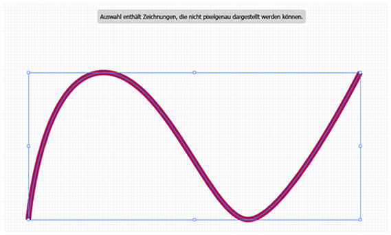 Richten Sie Ihre Grafik am Pixelraster aus…