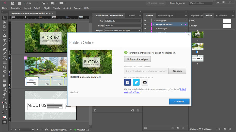Adobe Learn - Lerne InDesign Mit InDesign eine dynamische Präsentation ...