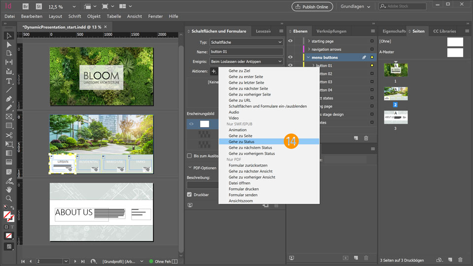 Adobe Learn - Lerne InDesign Mit InDesign eine dynamische Präsentation ...