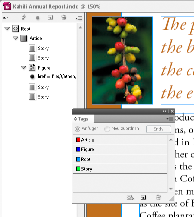 Strukturieren von PDF-Dateien in InDesign