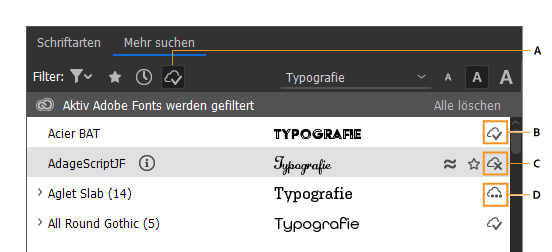 Schriften in InDesign