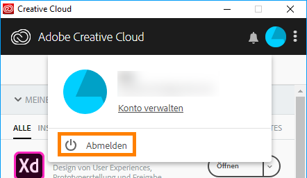 Adobe Creative Cloud meldet mich ab oder fordert mich wiederholt zur ...