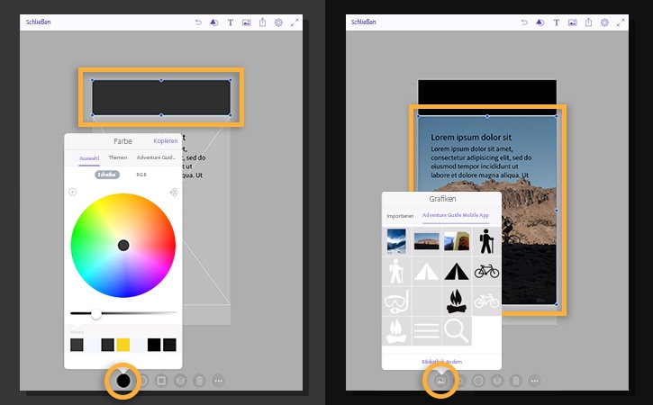 Appdesign mit Photoshop-Zeichenflächen und Preview