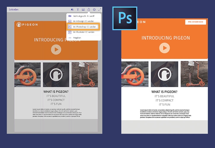Mit Comp Layouts unterwegs gestalten