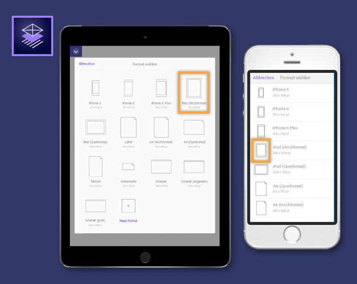Mit Comp Layouts unterwegs gestalten