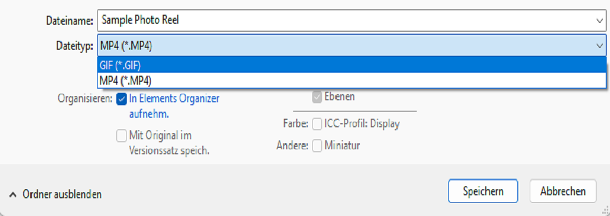 Erstellen von Foto-Reels