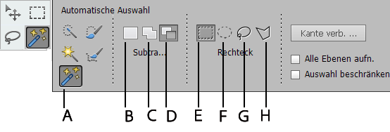 Erstellen einer Auswahl in Photoshop Elements