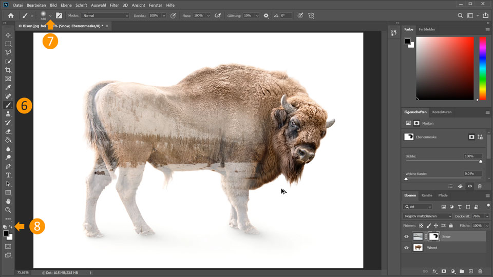 Adobe Learn - Lerne Photoshop Einen Doppelbelichtungseffekt in Photoshop erstellen.