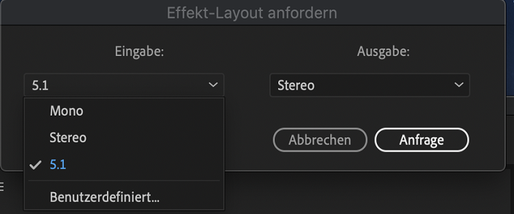 Anwenden von Effekten auf Audio in Premiere Pro