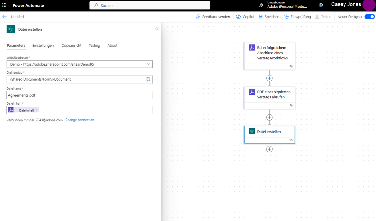 Einstellung von Acrobat Sign für SharePoint Online: Workflow-Migration