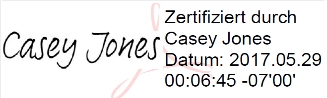 Digitale Signaturen verwenden