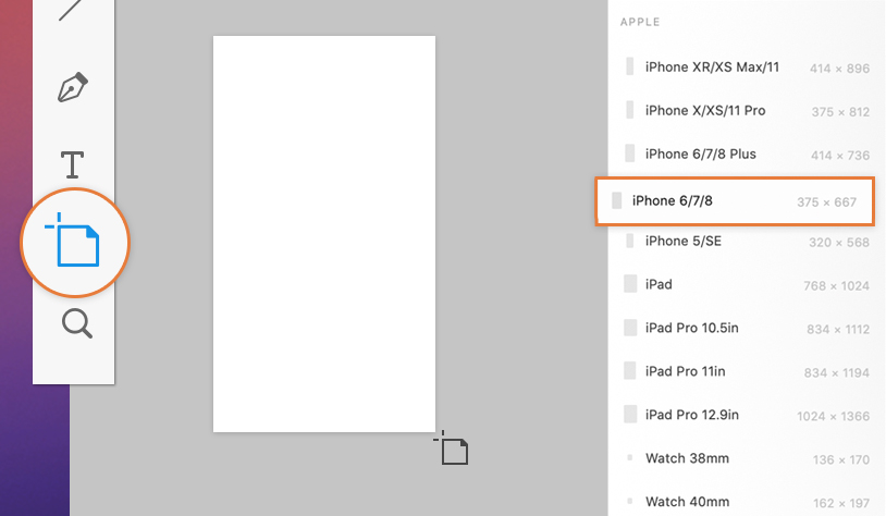 Erste Schritte mit Zeichenflächen in Adobe XD