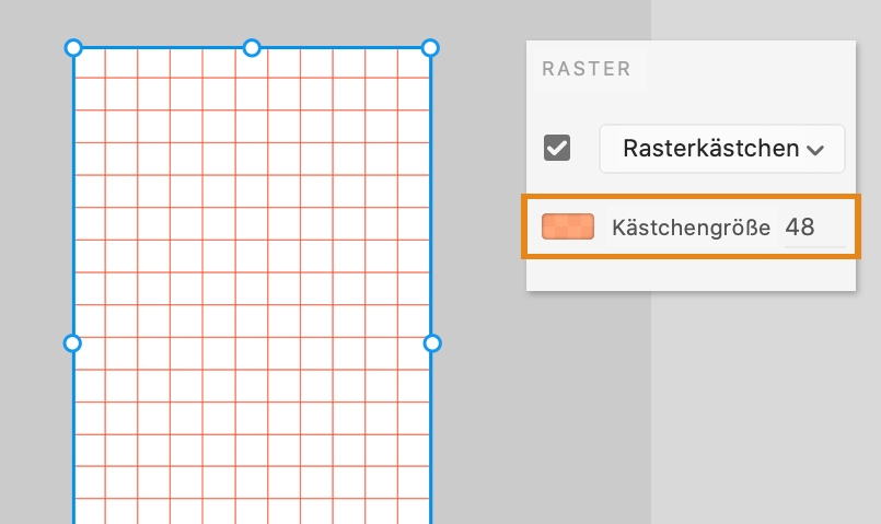Hilfslinien und Raster in XD verwenden