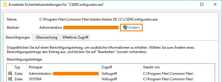 Fehlercode 183 bei der Installation von XD unter Windows
